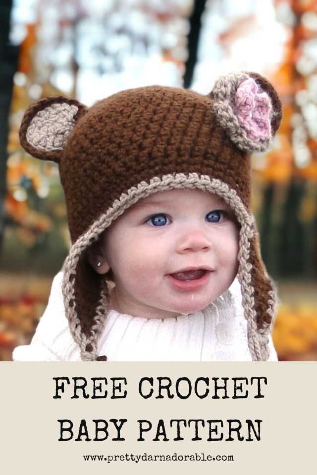 Simple Crochet Bear Hat Pattern for Beginners With Video - Pretty Darn ...