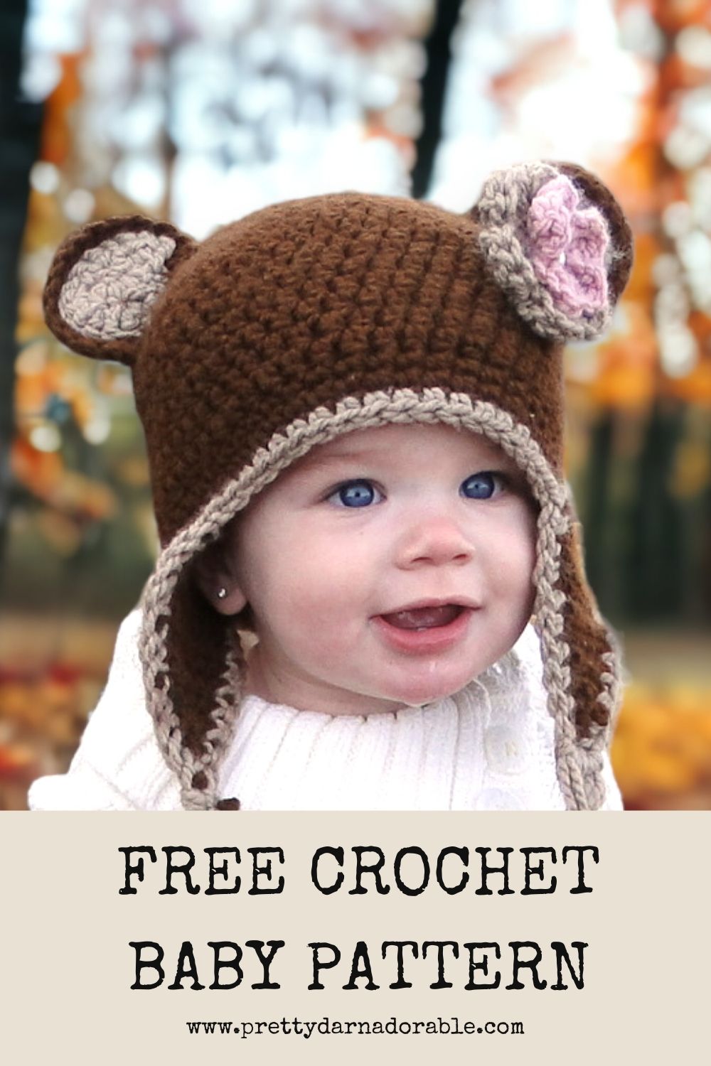 Simple Crochet Bear Hat Pattern for Beginners With Video - Pretty Darn ...