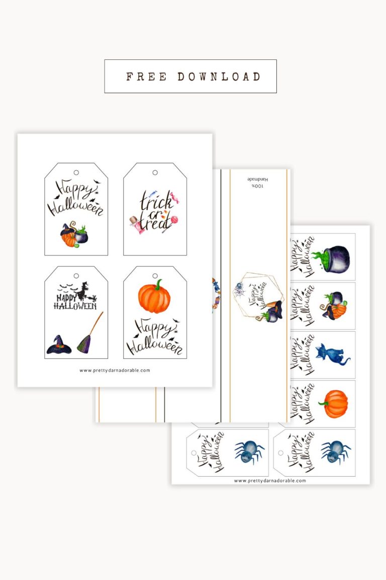 Free Gift Tags, Labels, Template Printables Archives - Pretty Darn Adorable